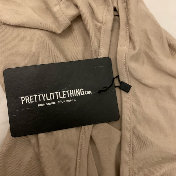 PrettyLittleThing | Tops | Pretty Little Thing Shape Carmel Jersey One ...